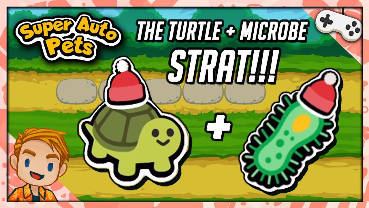 THE TURTLE + MICROBE STRAT!!! | Let's Play Super Auto Pets - YouTube