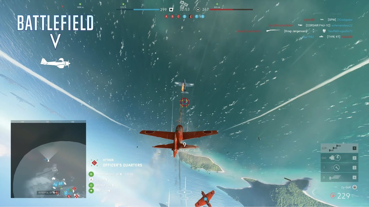 Battlefield 5: Zero A6M5 Dominates the Skies on Pacific Storm - YouTube