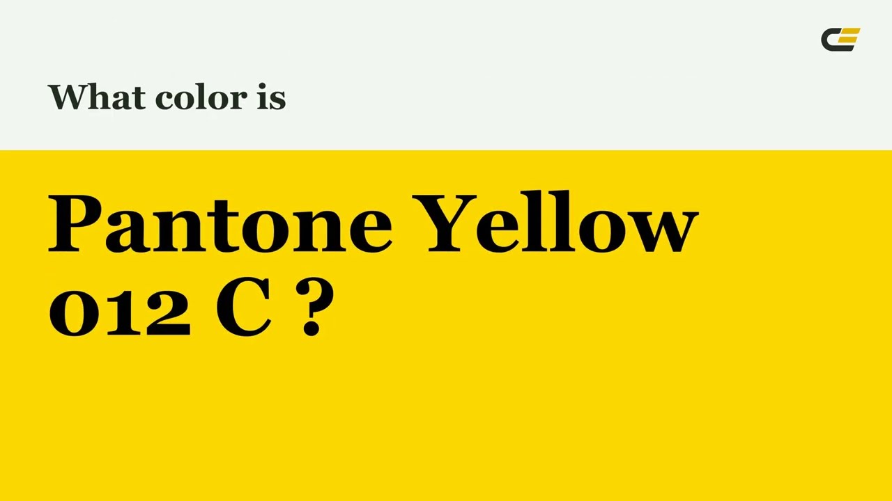 Pantone Yellow