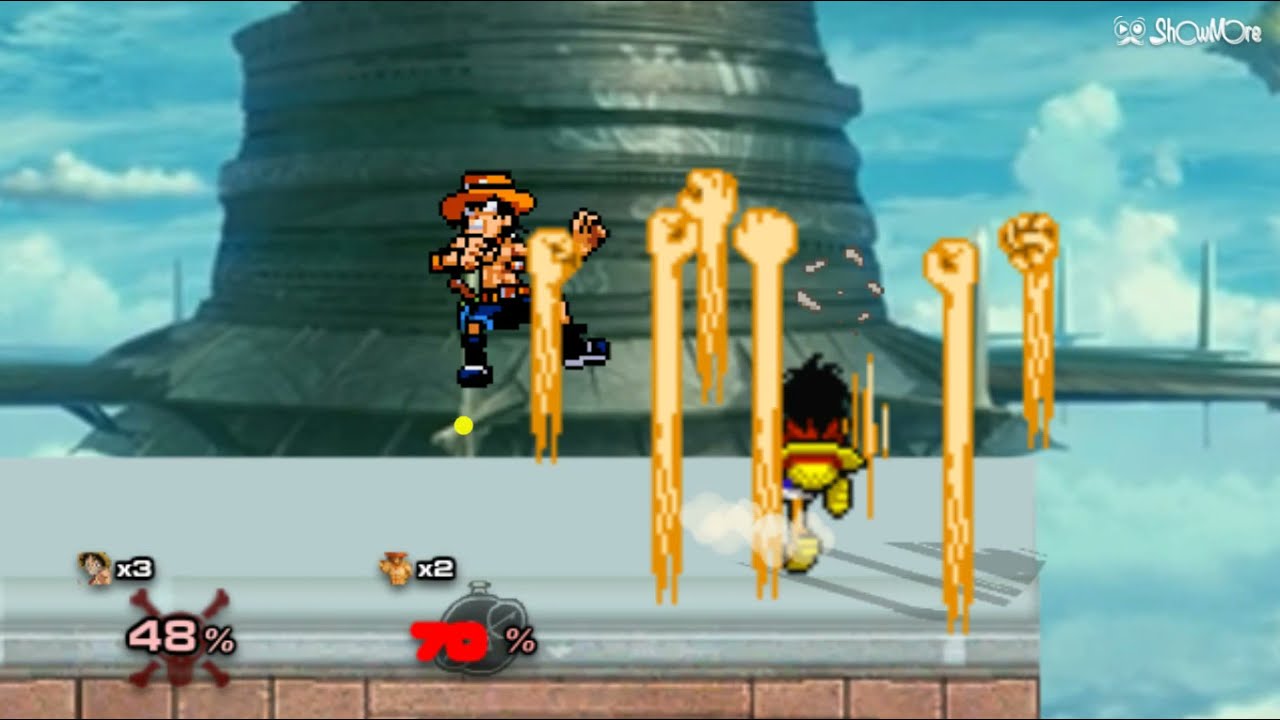 SSF2 One Piece - Luffy vs Ace - YouTube