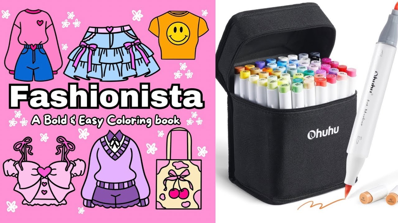 Fashionista Color With Me 👛 | Satisfying ASMR 🎧 - YouTube