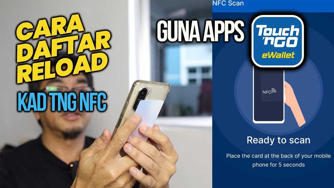 CARA DAFTAR KAD TOUCH N GO NFC DLM APPS TNG EWALLET & CARA RELOAD CARD TNG NFC - YouTube