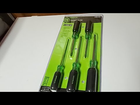 Greenlee 5pc Screwdriver Set (0153-01c) - YouTube