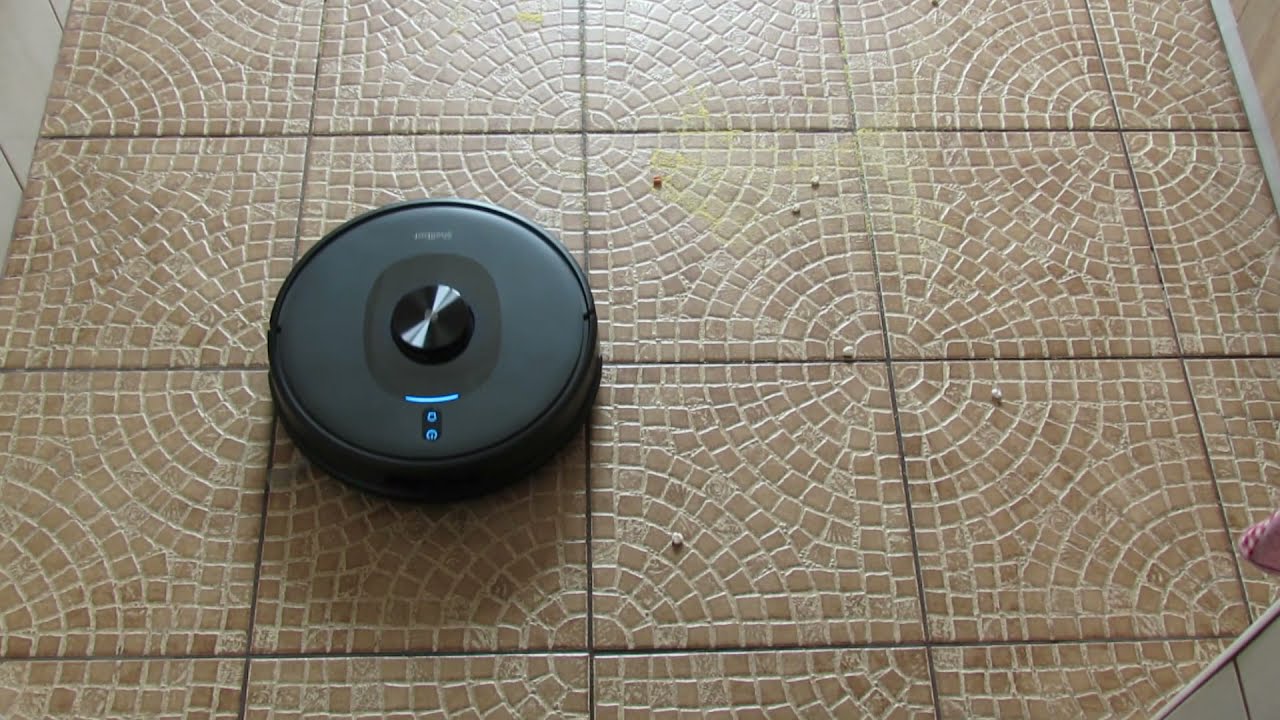 Shellbot SL60 AI LiDAR Robot Vacuum Cleaner in action - YouTube