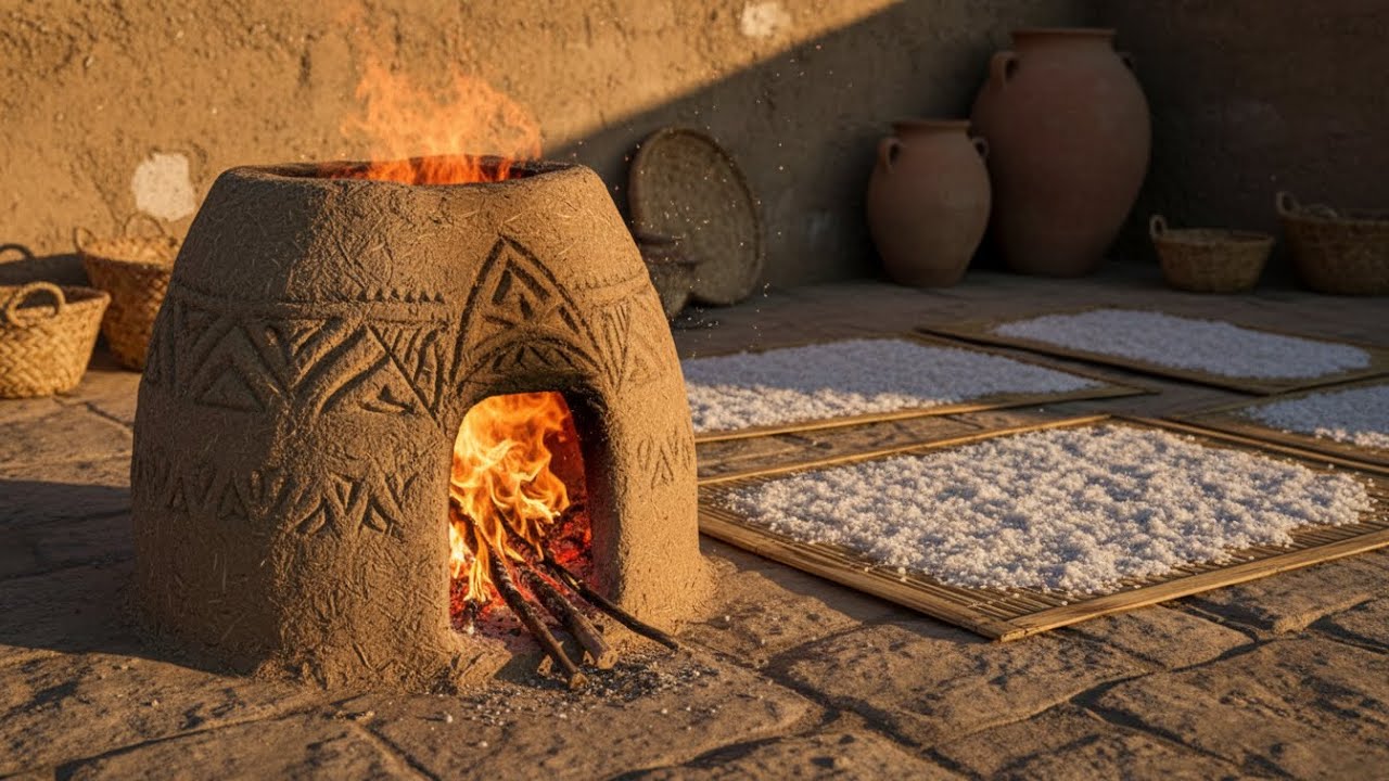 Rural Mud Stove Making Clay Stove Hand-Build - YouTube