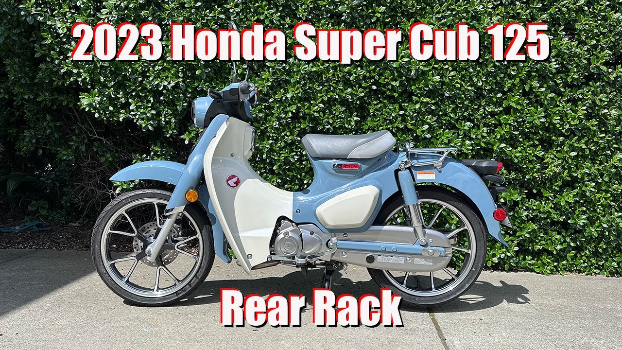 2023 Honda Super Cub 125 Rear Carrier install and overview - YouTube