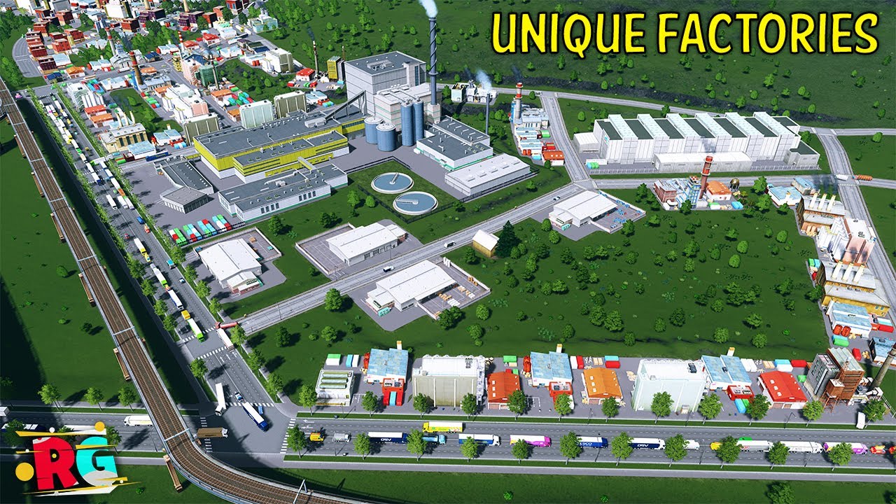 Building Unique Factories in my City in CITY SKYLINE - Hindi Gameplay P ...