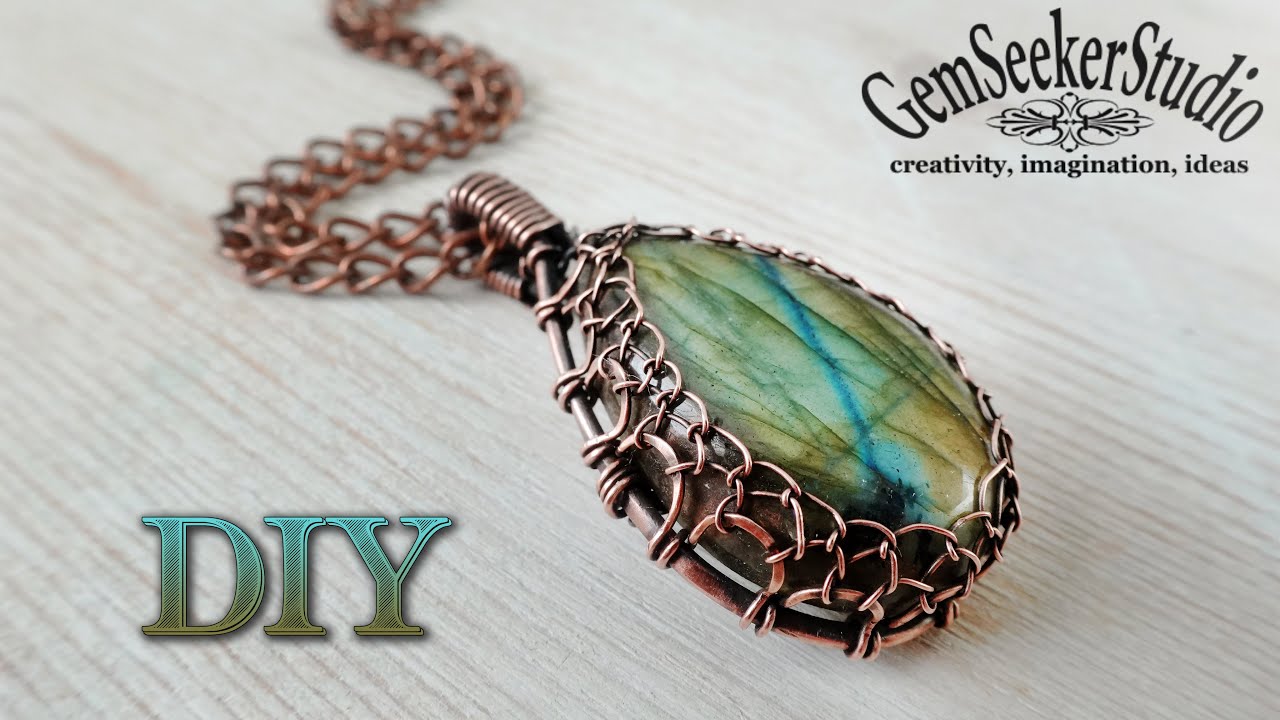 Easy DIY wire wrapping Tutorial. Craft Your Own Wire Wrap Pendant 2 ...