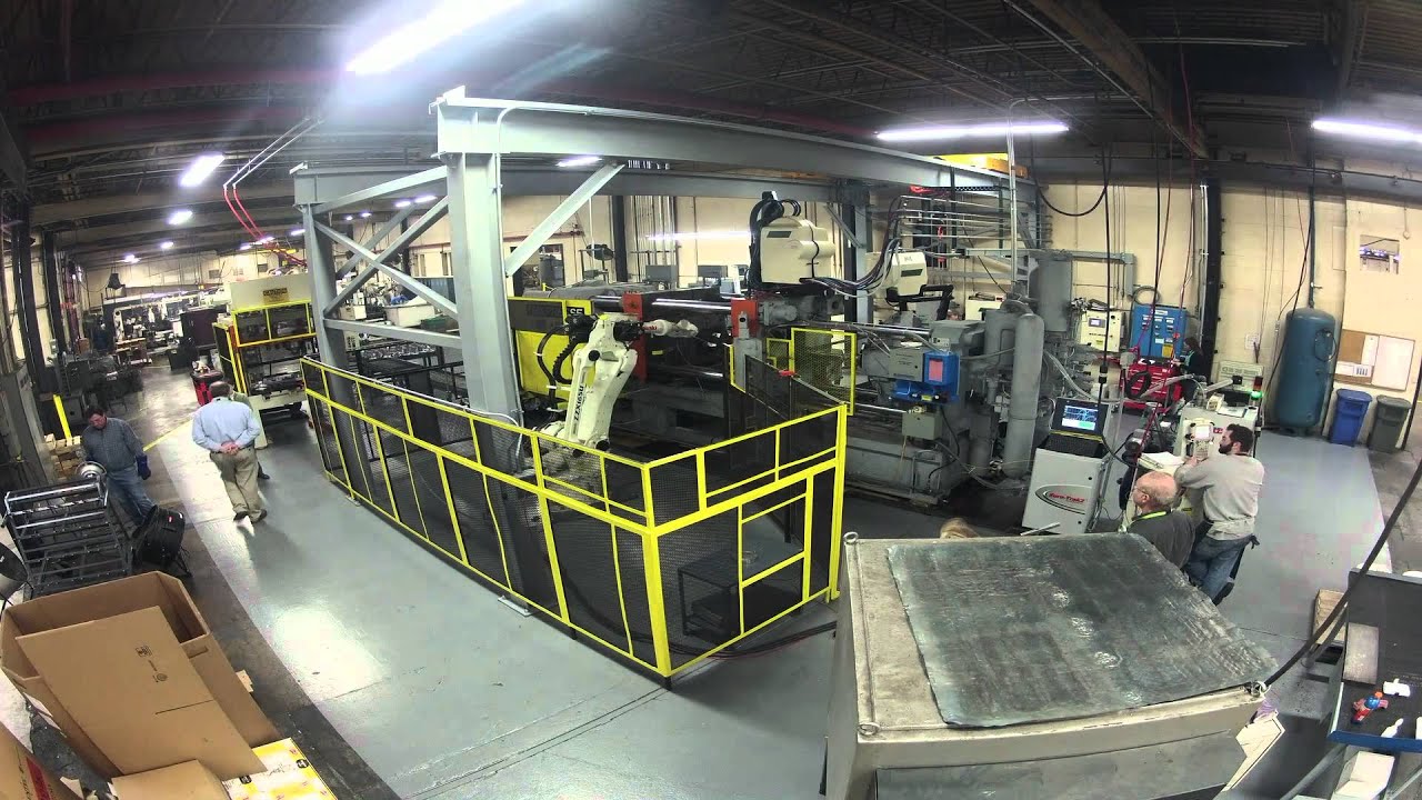 Rotor Core Die Casting Process - Time Lapse - YouTube