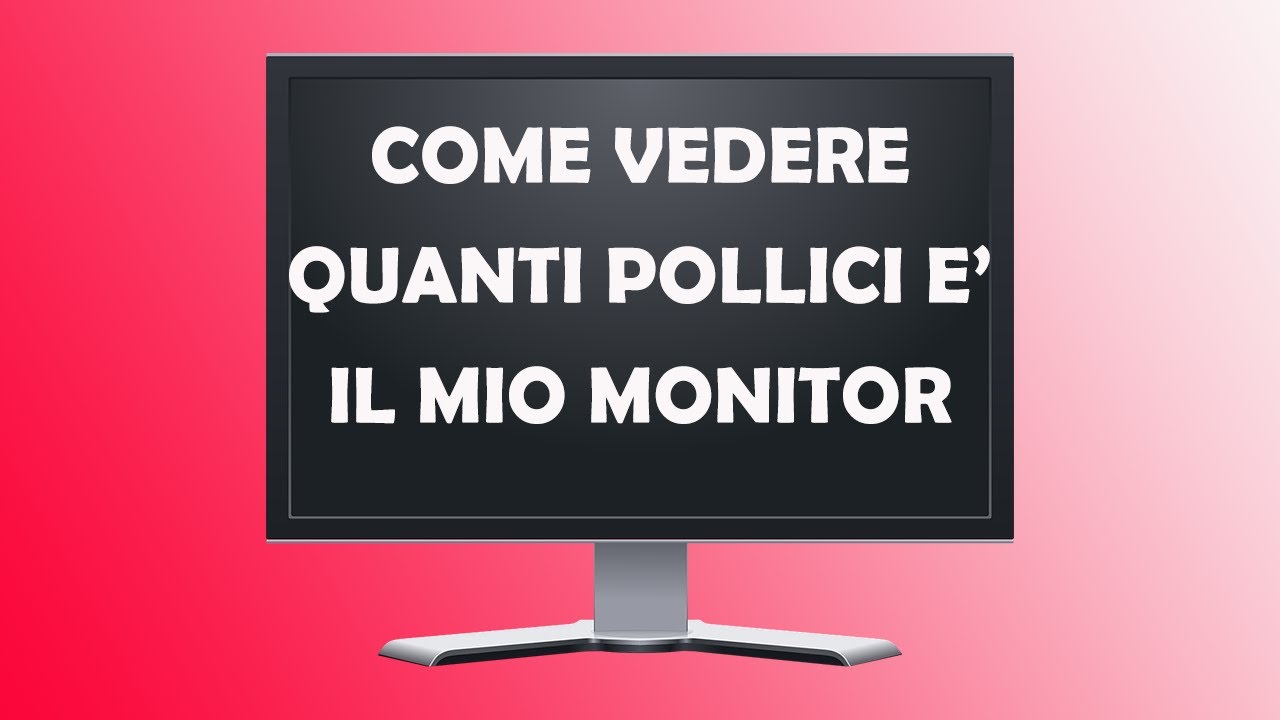 Come Misurare I POLLICI DELLO SCHERMO YouTube