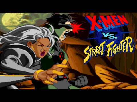 X-men Vs Street Fighter - Cyclops & Storm - YouTube
