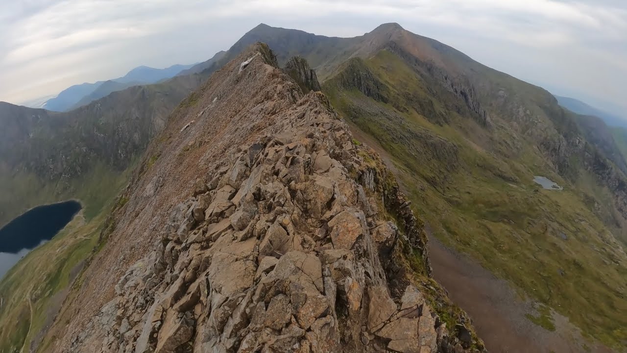 Crib Goch , Snowdonia - YouTube