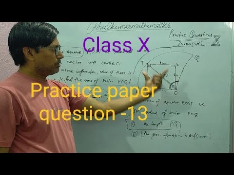 Practice paper question 13, Class X, math, important question, class X/10, Easy way, practice ...