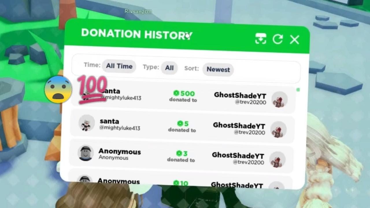 I GOT DONATED 1000 ROBUX... - YouTube
