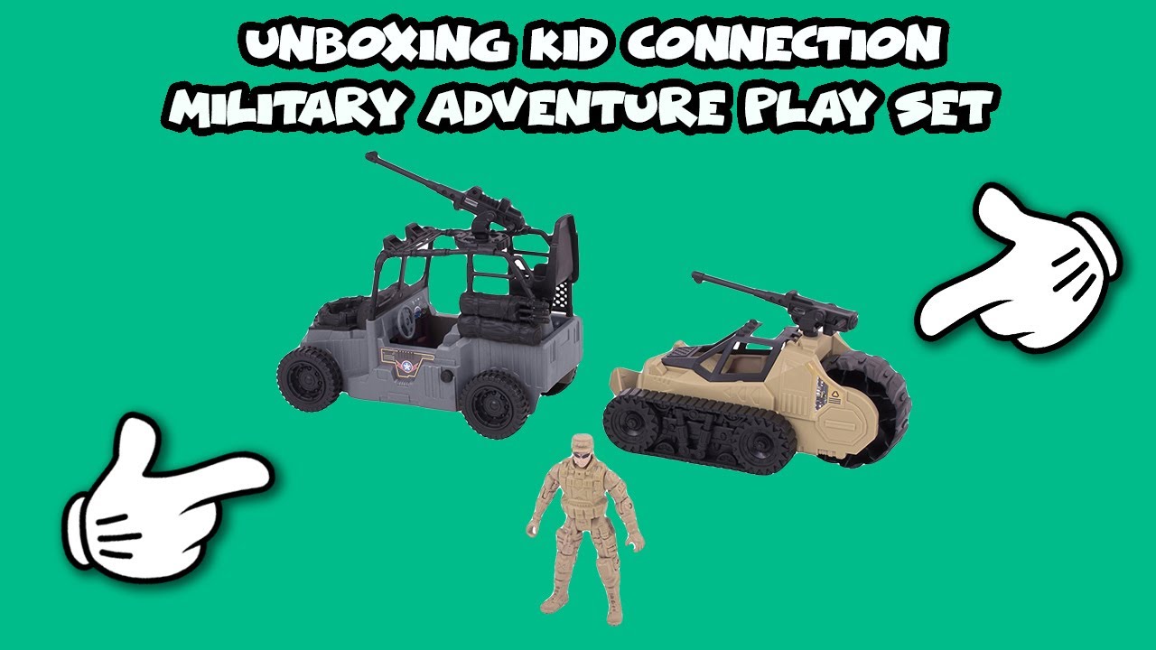 Kid Connection Military Adventure Play Set Unboxing Toy Sync - YouTube