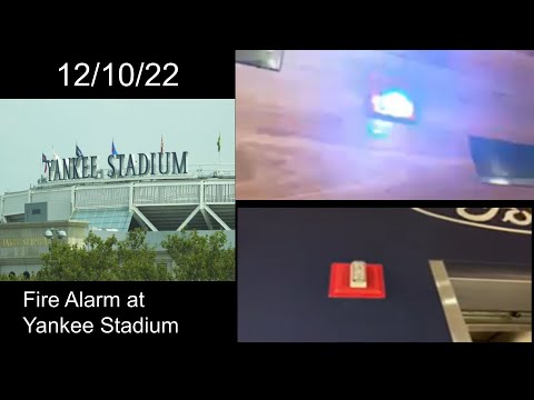 Fire Alarm at Yankee Stadium (12/10/22) - YouTube