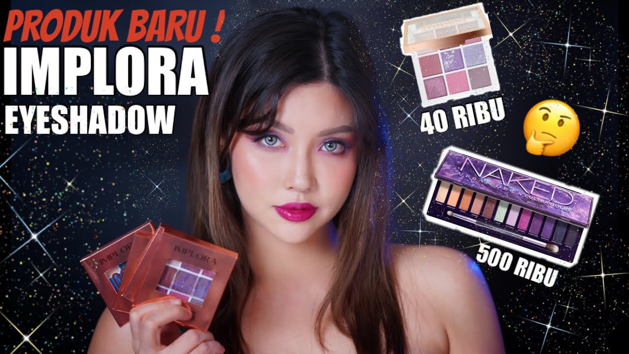 IMPLORA EYESHADOW PALETTE TERBARU ! SWATCHES & REVIEW SEMUA WARNA - YouTube