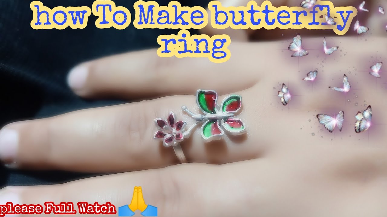 how to make butterfly 🦋 ring | silver ring |watch full - YouTube