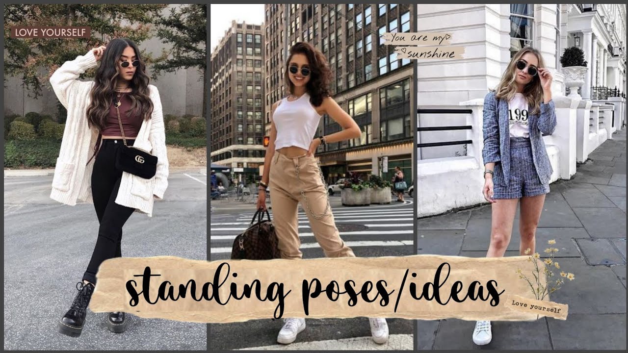 FUN Standing Poses / Ideas | Standing Poses | AESTHETIC ♡︎ - YouTube