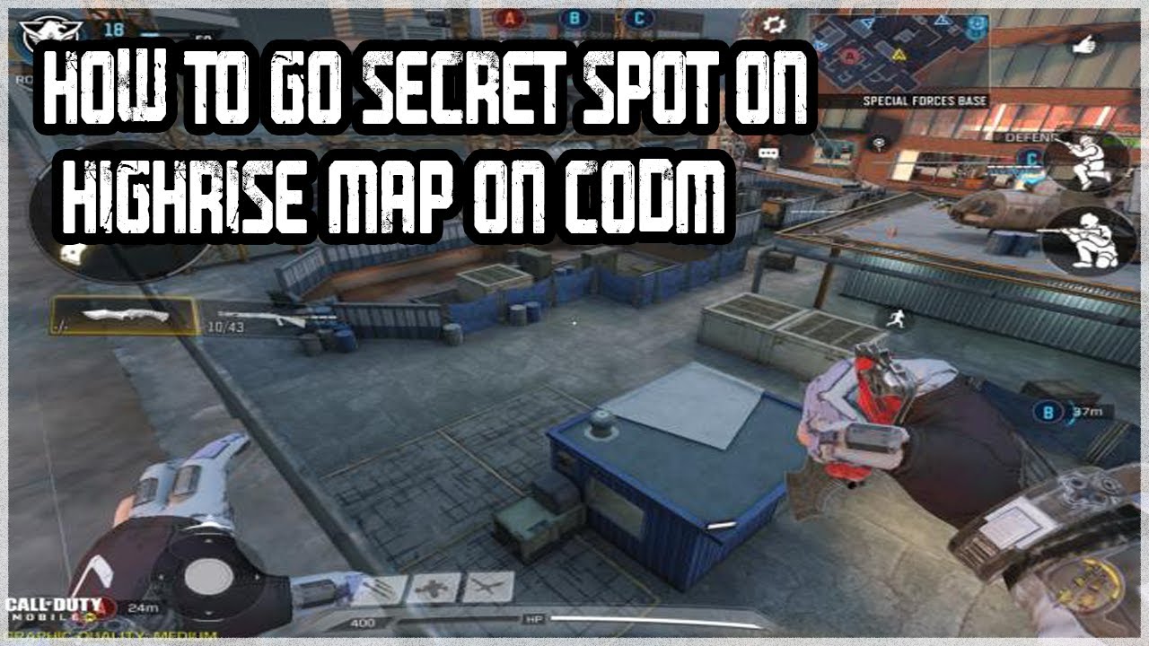 How to Go Secret Spot on HiGHRISE Map CODM - YouTube