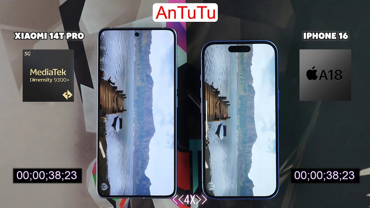 iPhone 16 vs Xiaomi 14T Pro AnTuTu Benchmark Comparison | Apple A18 vs Dimensity 9300+ - YouTube