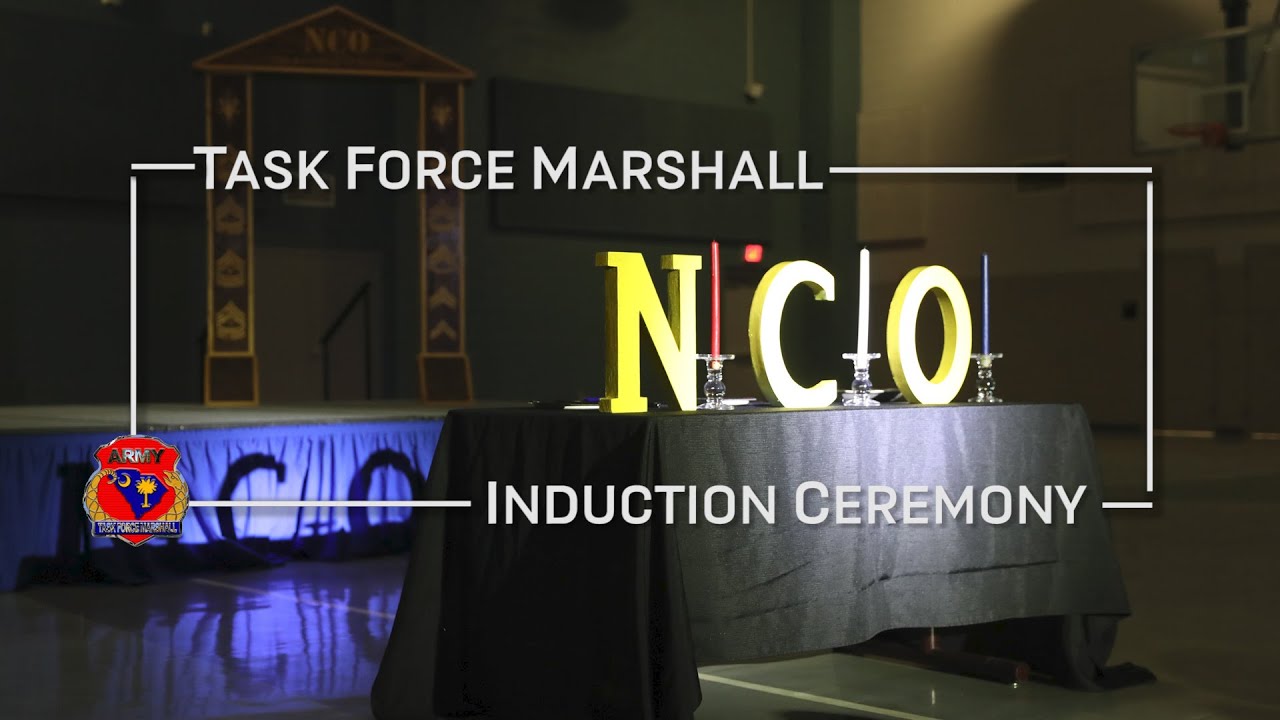 Task Force Marshall NCO Induction Ceremony - YouTube