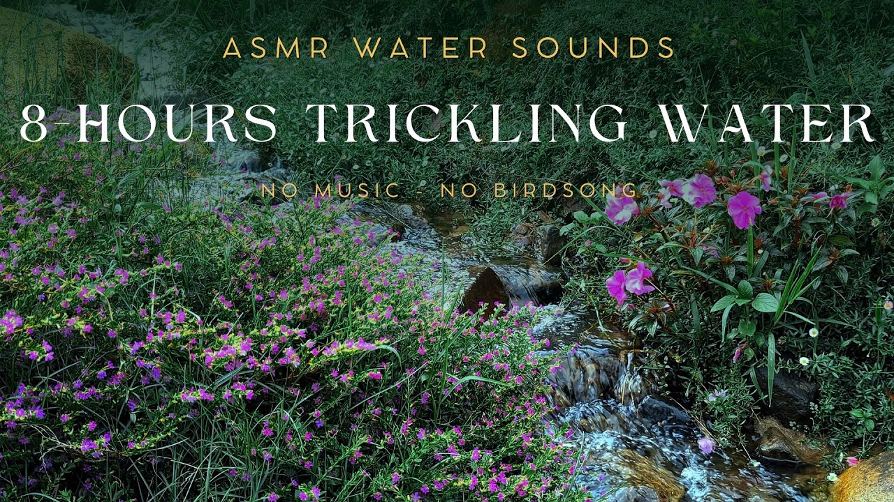 ASMR Relaxing Sounds | 8 Hours of Trickling Water | Deep Sleep - Stress ...