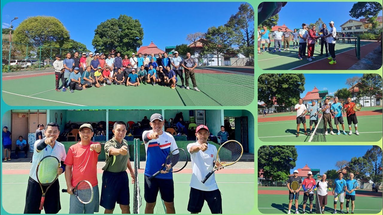KOMANDAN BRIGIF 8 GARUDA MAS DAN TIM KAYU ARAH TENIS CLUB BERTANDING ...