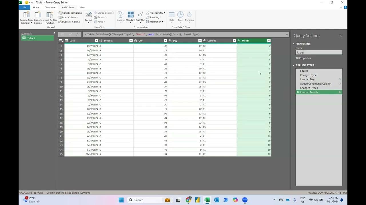 Using #PowerQuery to transform #Sales data - YouTube