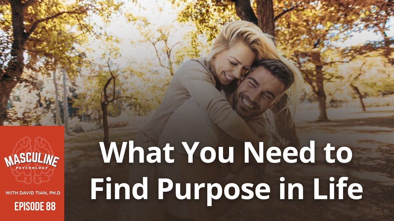 What You Need to Find Purpose in Life | (#088) The Masculine Psychology Podcast with David Tian ...