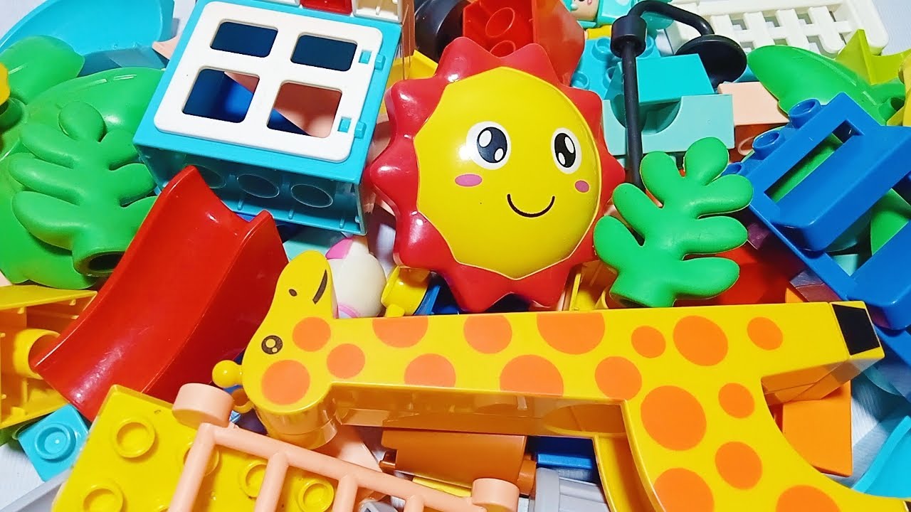 Satisfying building block marble run ☆ Create an interesting marble ...