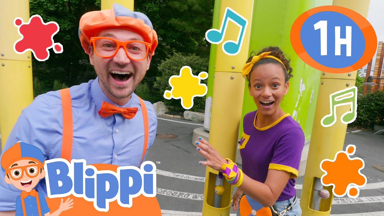 Blippi and Meekah's Color Play! | 1 HOUR OF BLIPPI | Educational Videos ...