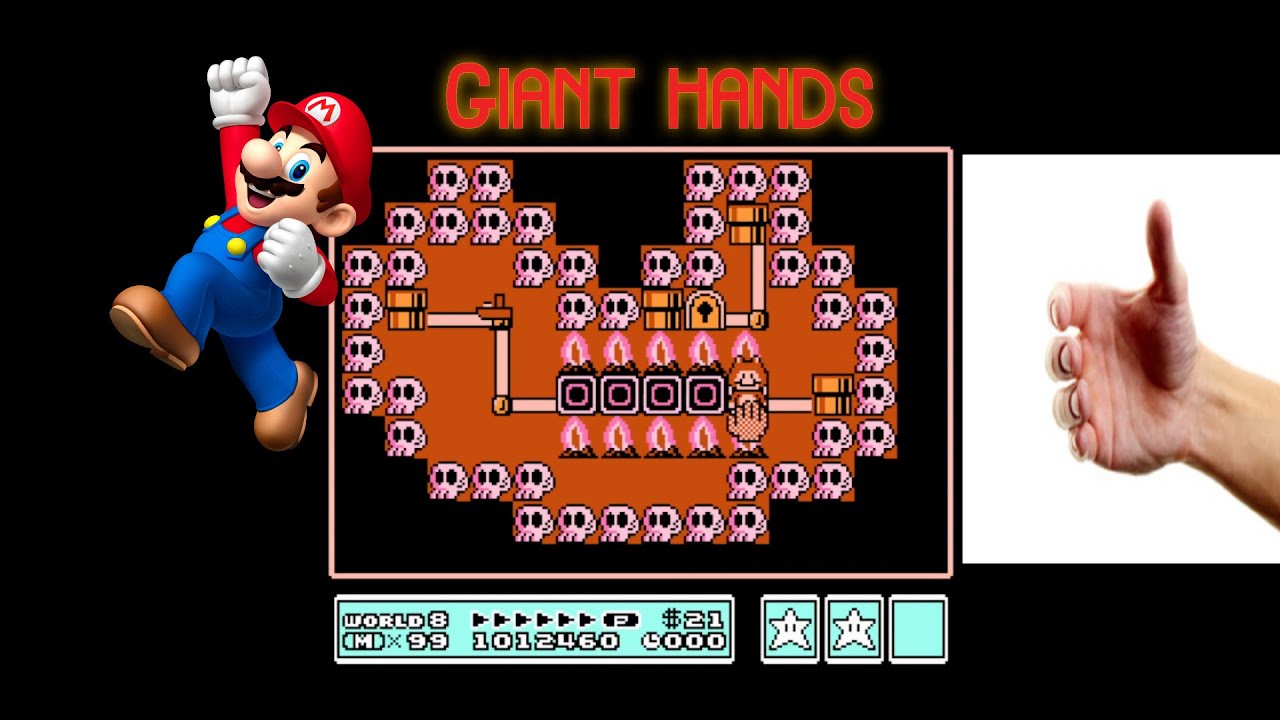 Mario 3 World 8 Hand Traps - YouTube
