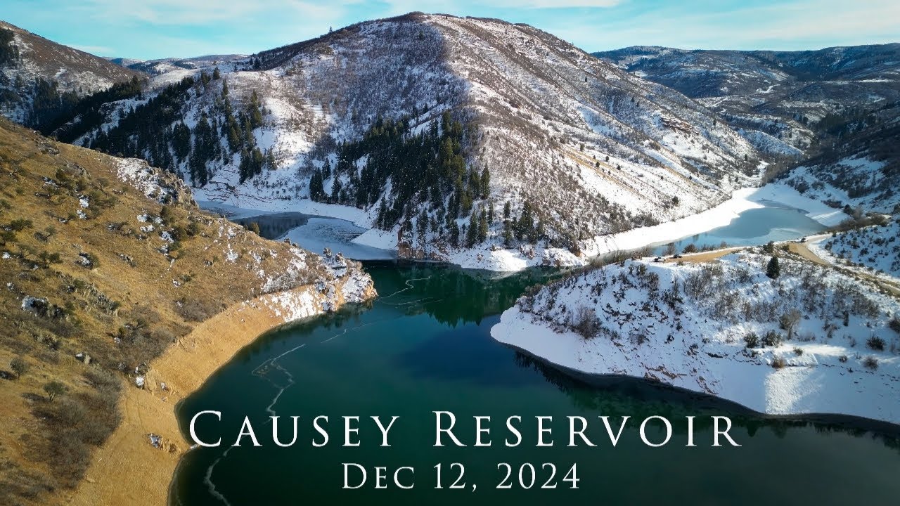 Explore the Hidden Gems of Causey Reservoir from Above - YouTube