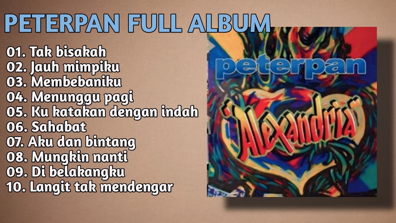Peterpan_Full Album_Alexandria_Tak bisakah_Jauh mimpiku - YouTube