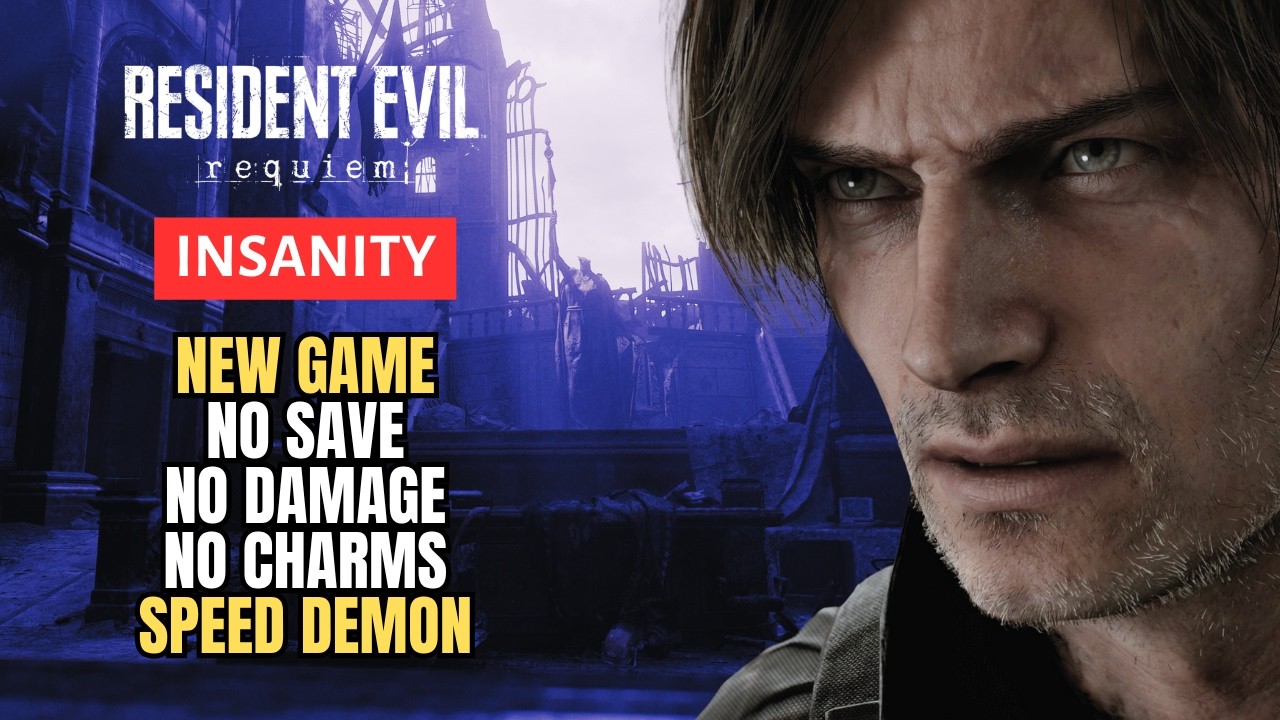 [Resident Evil Requiem] No Save, No Damage (Insanity) New Game, Speed ...