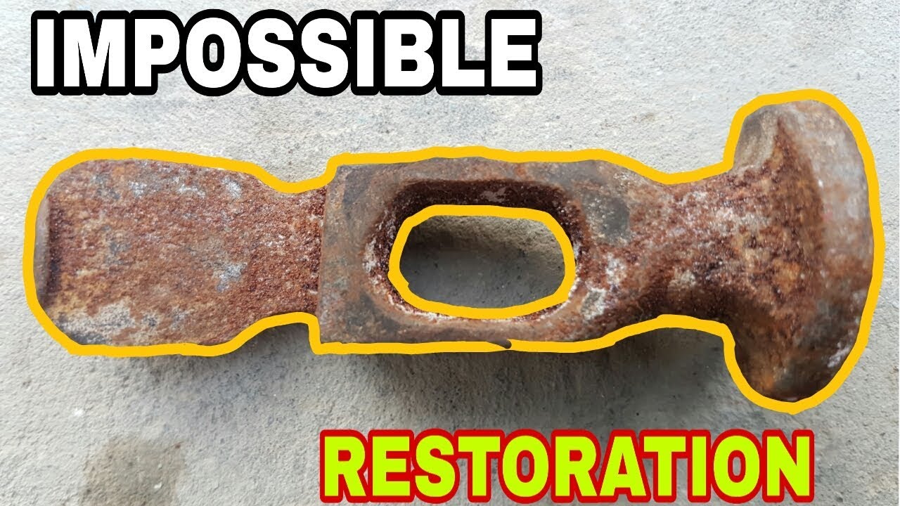 Restoration Old Rusty Chasing Hammer - YouTube
