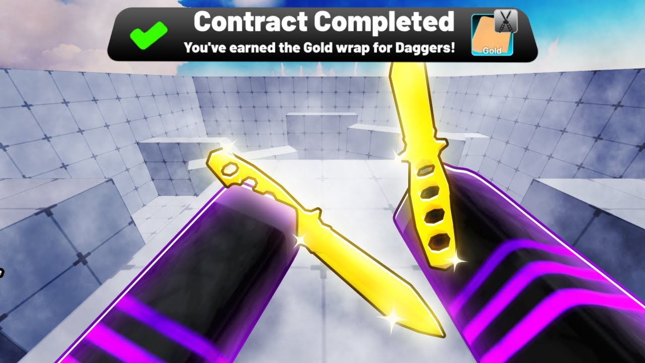 I Unlocked The GOLD Daggers in Roblox Rivals.. - YouTube