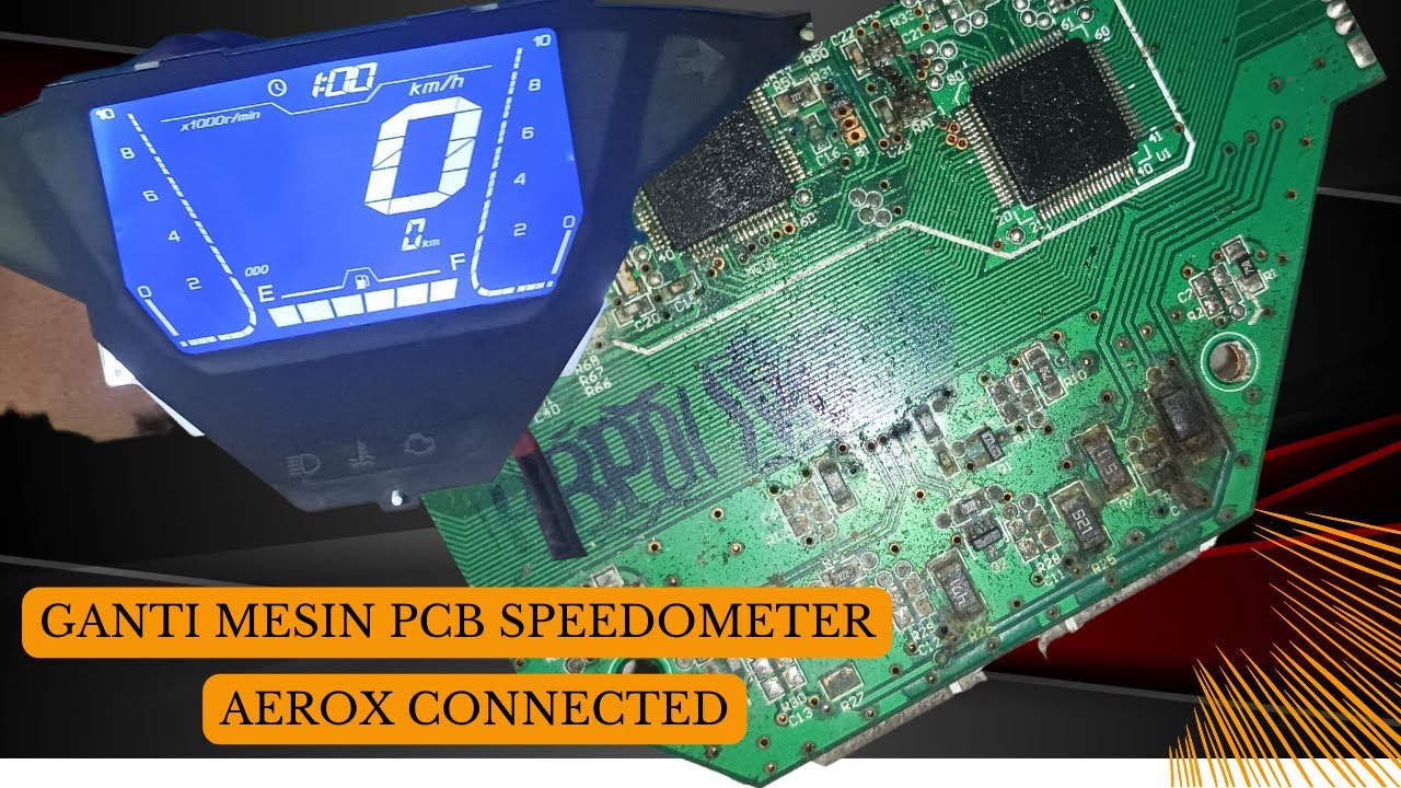 cara ganti pcb speedometer aerox , ganti mesin aerox connected - YouTube