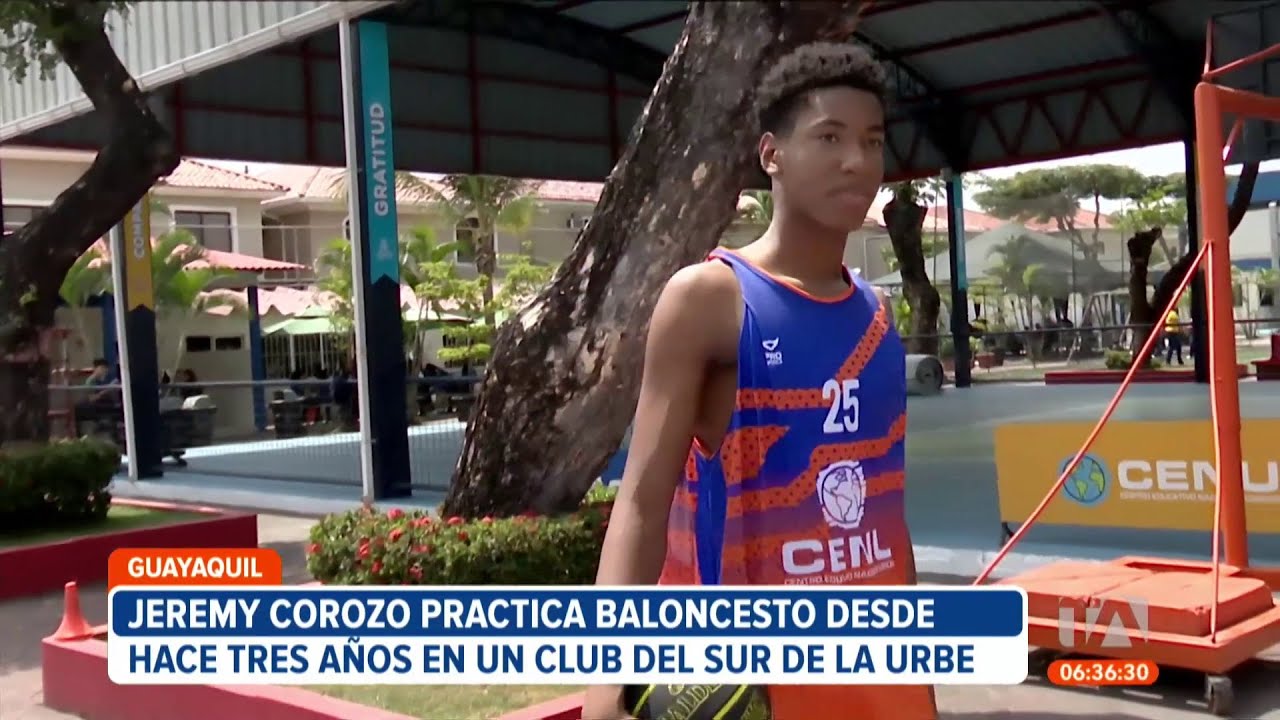 Jeremy Corozo de 15 años practica baloncesto, pese a crecer en un ...