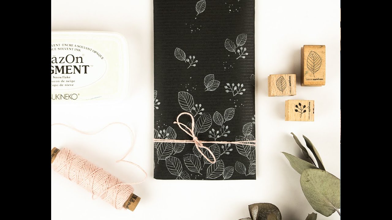 DIY Stamping Tutorial - Wrapping Paper - YouTube
