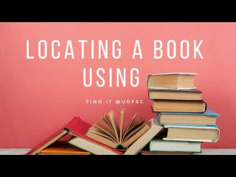 Locating a Book Using Find It @ UofSC - YouTube