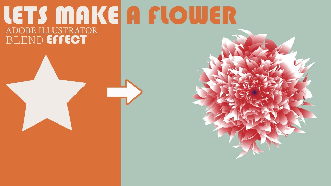 How to make a flower in Adobe Illustrator || Adobe illustrator tutorial ...