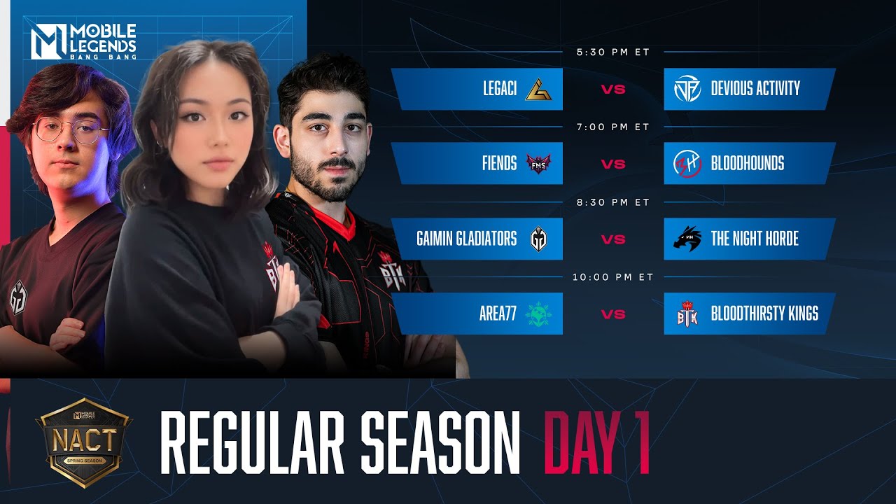 2024 NACT Spring Regular Season Day 1 | Mobile Legends: Bang Bang - YouTube