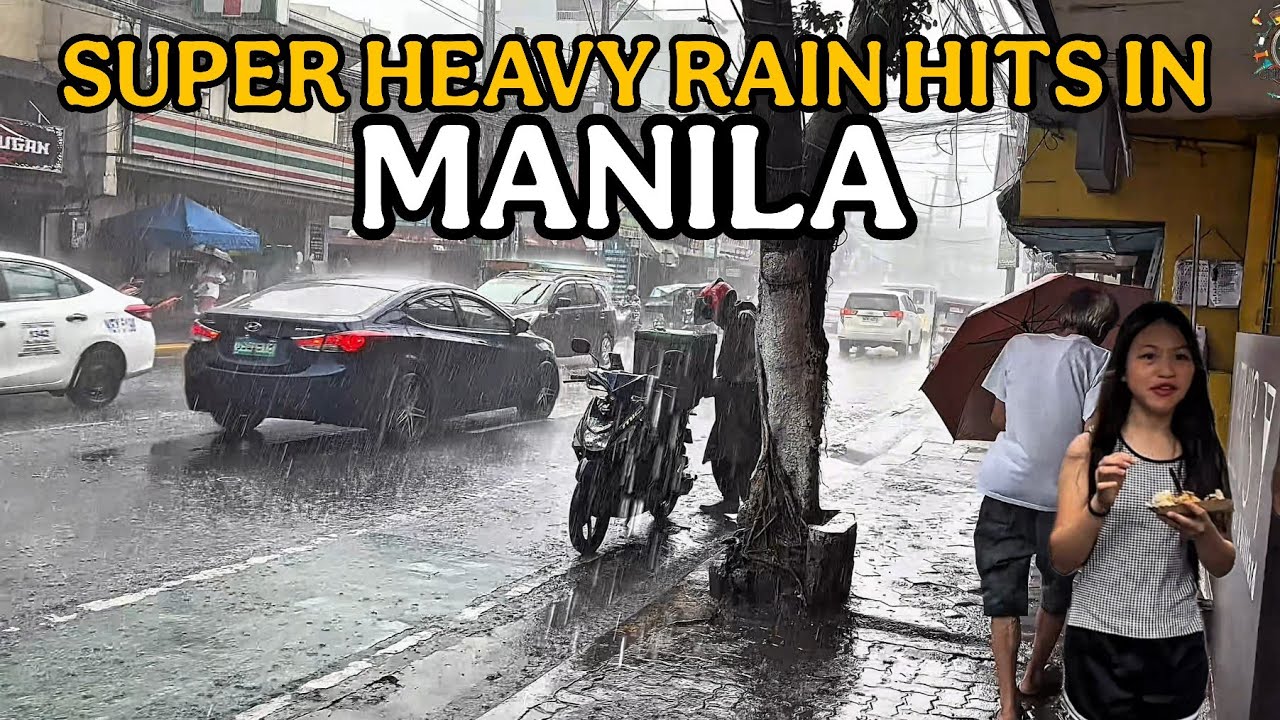 SHOCKING!!!SUPER HEAVY RAIN AND THUNDERSTORM HITS MANILA CITY: Walk in ...