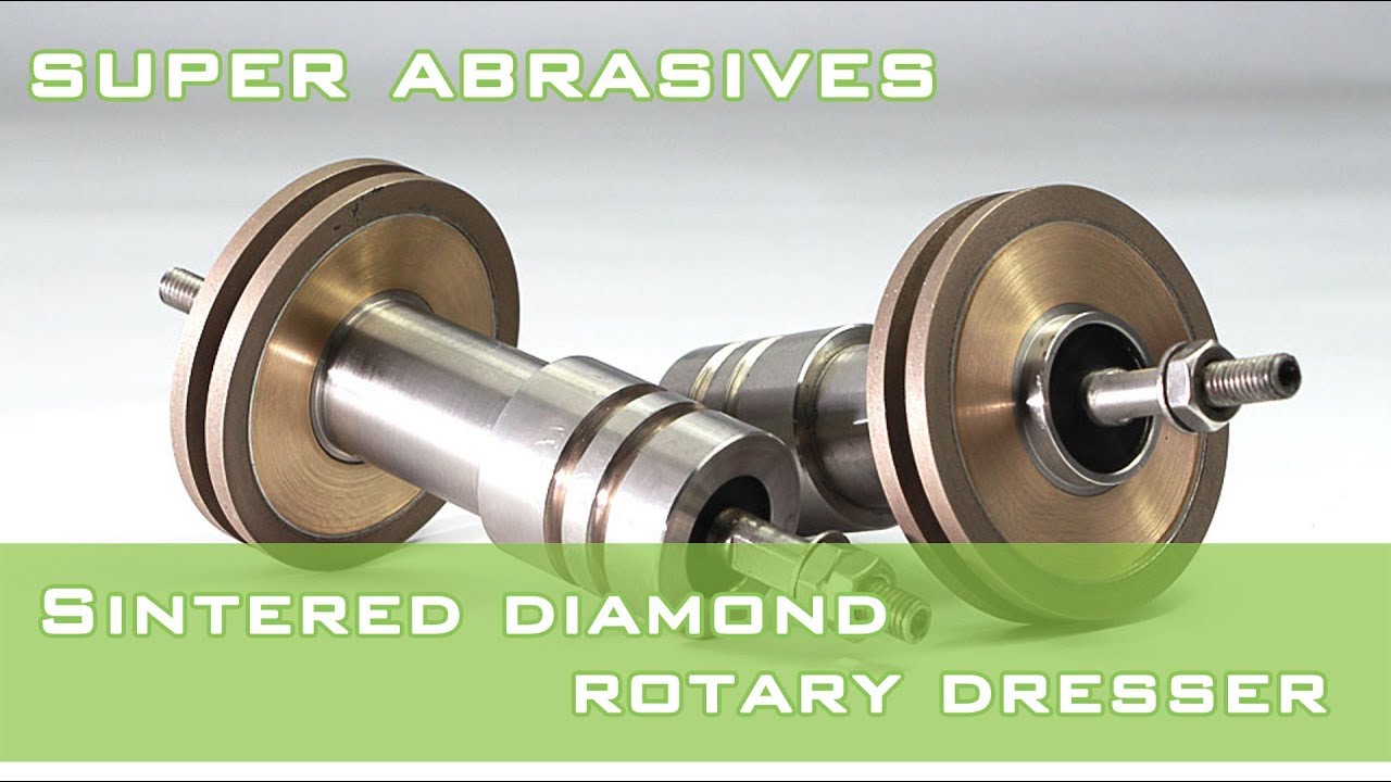 Sintered diamond rotary dressing wheel Video show - YouTube