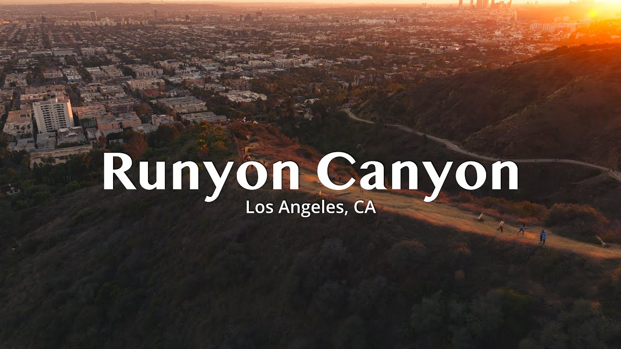 Runyon Canyon Hiking Trail at Sunset 4K - YouTube