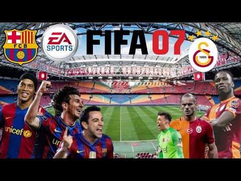 Galatasaray efsaneleri vs Barcelona oyuncuları - FİFA 07 en zor modda - YouTube