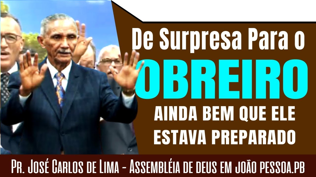 Pr. José Carlos Faz Surpresa Para Quem Fez a Leitura Oficial do Culto ...