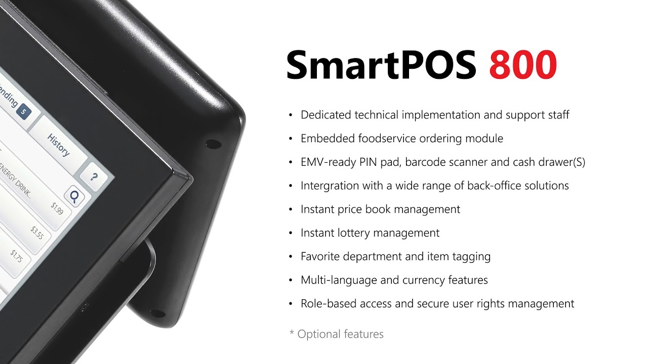 SmartPOS 800 - Point-Of-Sale Product by Petrosoft - YouTube